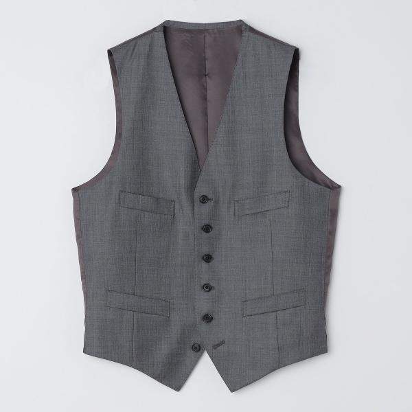 型番：114730196ブランド：シップス商品名：SHIPS: LORO PIANA FABRIC オーストラリス シャークスキン ベストカラー：グレー系/コバルトブルー