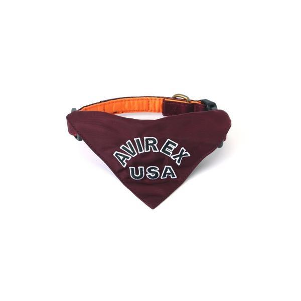 型番：7833978210ブランド：アヴィレックス商品名：《DOG WEAR》ＭＡ−１スカーフ付きカラー　Ｍカラー：レッド/セージ1