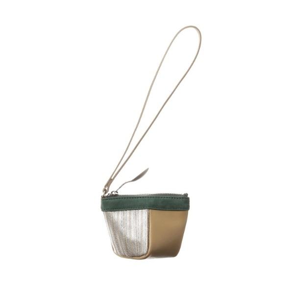 型番：70931601ブランド：ヒロコ ハヤシ商品名：PASTICCIO（パスティッチョ）チャームポーチカラー：シルバー（４０６）/グレー（４１２）/サンドベージュ（１５３）