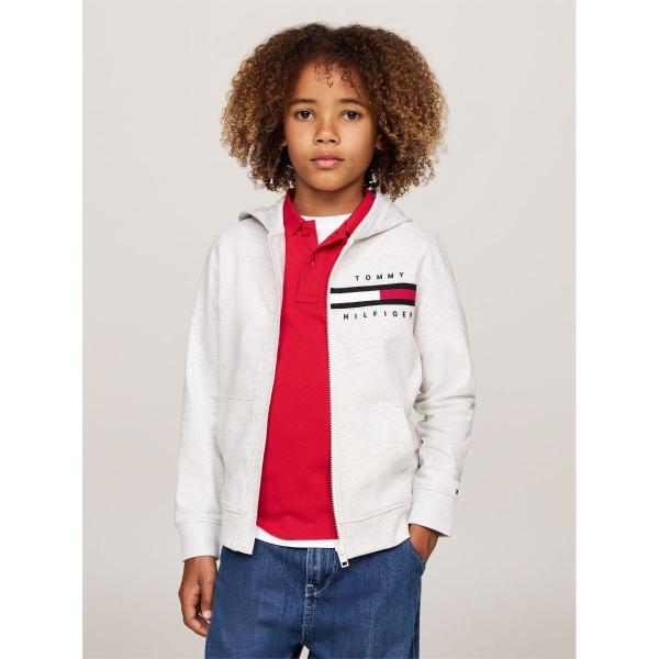 型番：KB06890ブランド：トミー ヒルフィガー商品名：BOYS リブインサートジップスルーパーカーカラー：グレーＰ１Ｎ/ネイビーＤＷ５