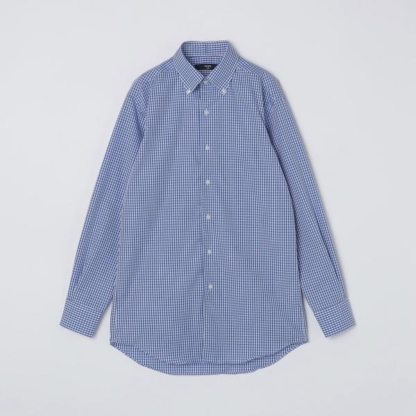 型番：211130381ブランド：シップス カラーズ商品名：SHIPS Colors: Deo-Papi(R) ギンガムチェック ボタンダウン シャツ◇カラー：ブルー/ネイビー