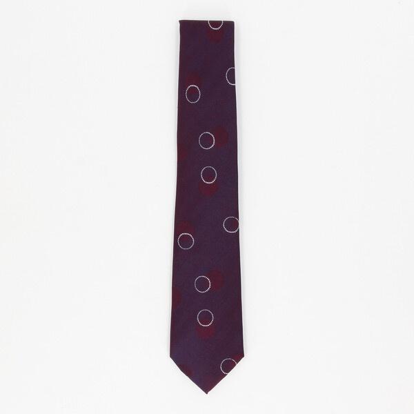 型番：47-06NE02-203ブランド：コムサイズム商品名：【シルク100％】サークル ドット ネクタイカラー：ネイビー/レッド/パープル