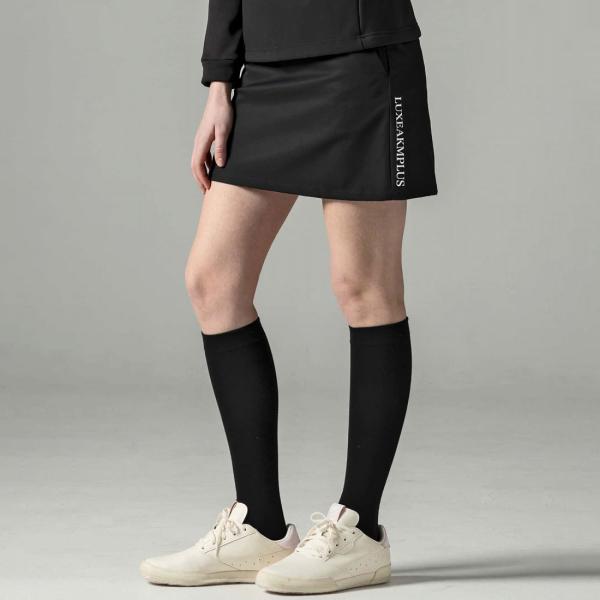 型番：LABL-23042ブランド：リュクスエイケイエムプラス商品名：LUXE AKM PLUS ゴルフ サイドロゴスカートカラー：black/white