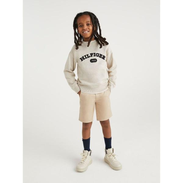 型番：KB08509ブランド：トミー ヒルフィガー商品名：BOYS テリーニットセーターカラー：ベージュＡＢＨ/ネイビーＤＷ５