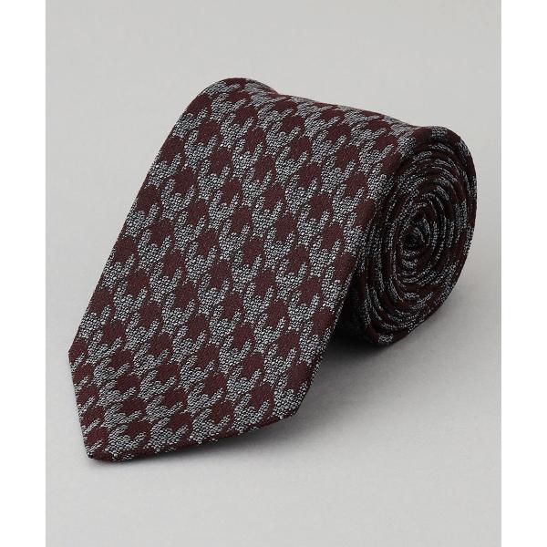 型番：TRGOSW0303ブランド：五大陸商品名：【Fermo Fossati】千鳥 ネクタイカラー：ワイン系8/ダークブラウン系8