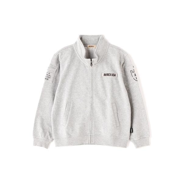 型番：7833930952ブランド：アヴィレックス商品名：《KIDS》FATIGUE STAND COLLAR ZIPUP SWEAT ／ ファティーグ スタカラー：ネイビー/オリーブ/オックスフォード2