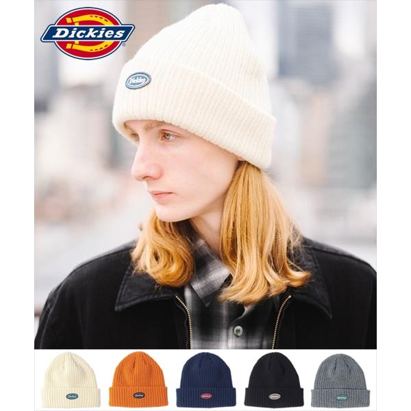 型番：gltdk14670900ブランド：ディッキーズ商品名：【Dickies】 CALIF LOGO WAPPEN KNIT CAPカラー：02オフホワイト/25オレンジ/45インディゴブルー/80ブラック/85グレー