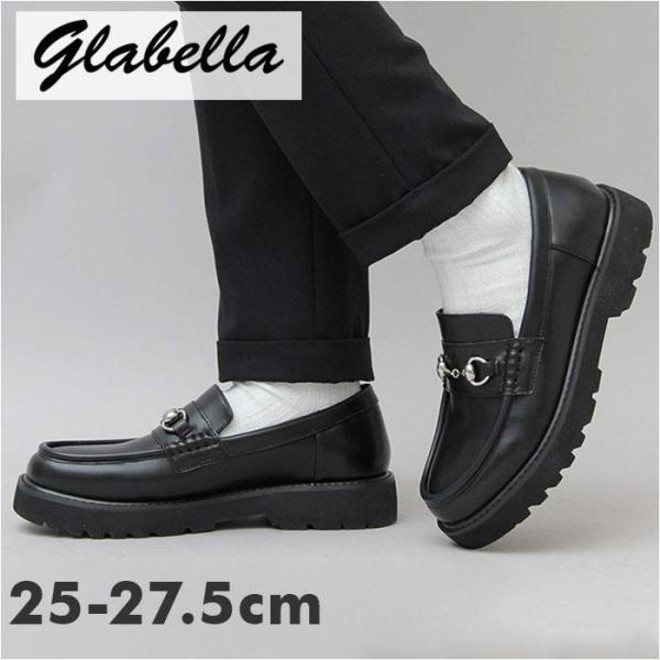 型番：glbt181ブランド：バックヤードファミリー商品名：glabella PLATFORM SOLE BIT LOAFERSカラー：BLACK