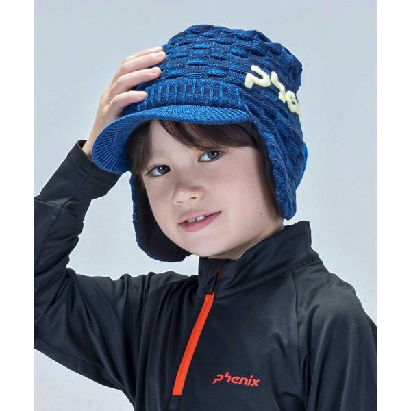 型番：ESB23HW86ブランド：フェニックス商品名：Maskman Earflap Knit Hat キッズ/スキー/ニット帽/キャップ/ビーニーカラー：NAVY/GRAY/BLACK