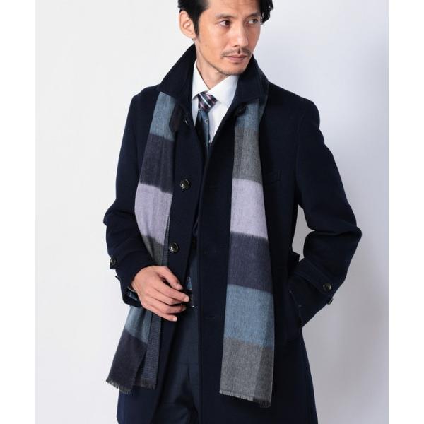 型番：M0133EMF604ブランド：クラウデッドクローゼット商品名：【V.FRAAS(ヴィ・フラース)】チェック/ピンドットリバーシブルマフラーカラー：ネイビー/グレー/ボルドー