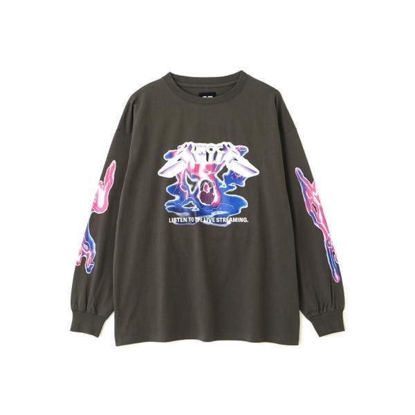 型番：7843230252ブランド：エルエイチピー商品名：YUNOCY×LHP／ゆのしー×エルエイチピー／LS T-SHIRT／コラボレーション ロングカラー：ブラック