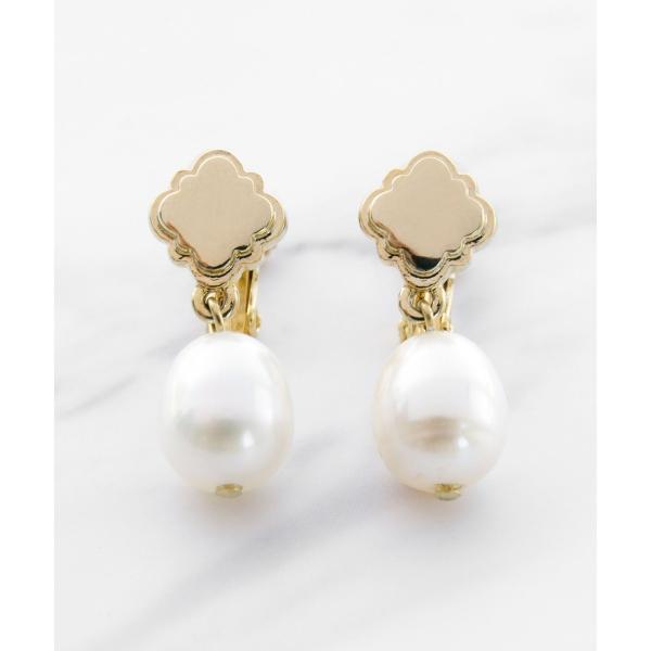 型番：ASTZCM0004ブランド：トッカ商品名：CLOVER ＆ PEARL EARRINGS 淡水バロックパールイヤリングカラー：ゴールド系/シルバー系