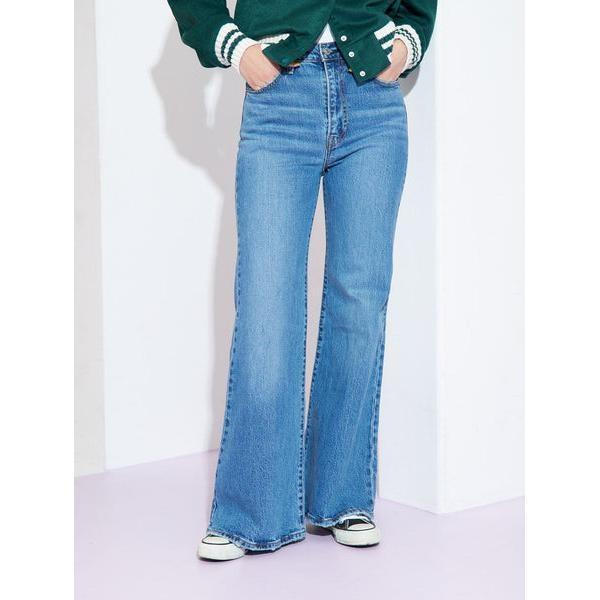 型番：A75030009ブランド：リーバイス商品名：RIBCAGE BELLS ジーンズ ダークインディゴカラー：Dark　Indigo　-　Worn　I