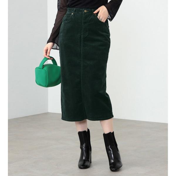 型番：LL2725-0002ブランド：リー商品名：【コーデュロイ】STANDARD WARDROBE LASTIC ストレッチ タイトスカートカラー：アイボリー/グリーン/パープル/ブラウン