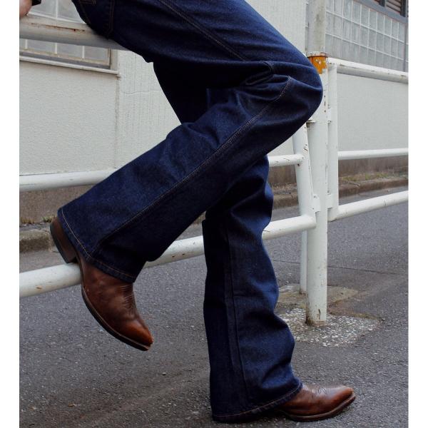 型番：WM1077-0001ブランド：ラングラー商品名：77MWZ BOOT CUT/ブーツカット デニムパンツカラー：インディゴブルー/インディゴブルー2