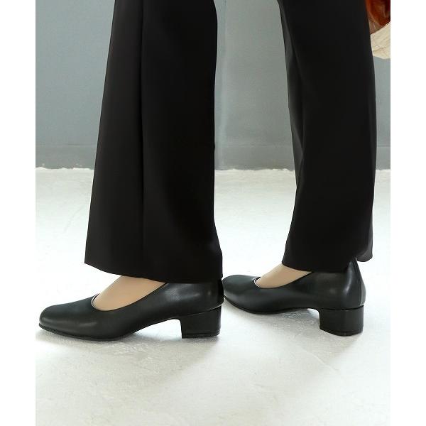 型番：SR6100ブランド：ソロット商品名：【特許取得】かかと抜け防止機能 ふかふか3Dインソール 3.5cmローヒール走れるプレーンパンプスカラー：BLK