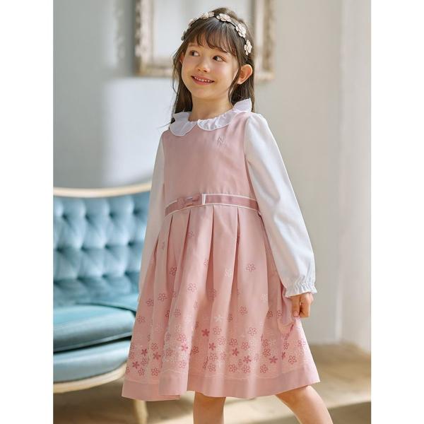 型番：OPKGCS0217ブランド：組曲商品名：【110-140cm】サクラサク ワンピースカラー：ピンク系5/ベージュ系5