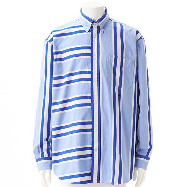 型番：MW34242ブランド：トミー ヒルフィガー商品名：SPORT PLACED STRIPE SHIRTカラー：ブラック０Ａ４/マルチ０Ａ６