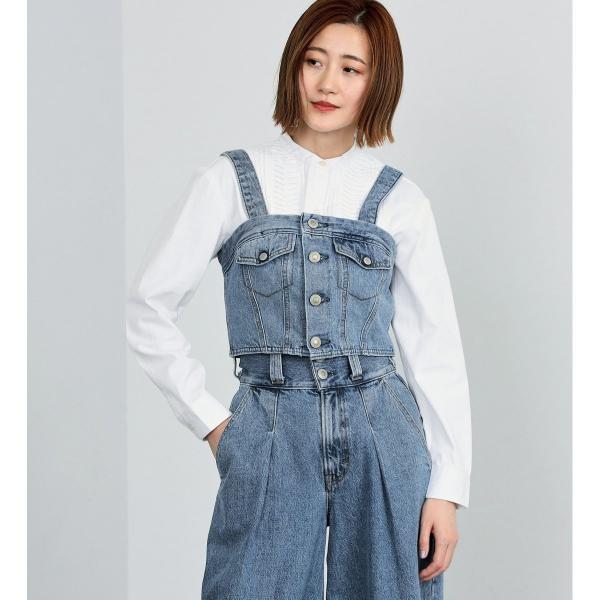 型番：SAT001-0001ブランド：サムシング商品名：atelier SOMETHING デニムビスチェカラー：インディゴブルー/淡色ブルー/ブラックデニム