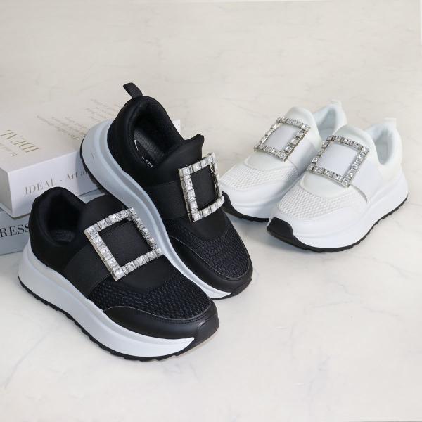 型番：1622ブランド：ラブハンター商品名：★ビジューメッシュスニーカー★1622カラー：ブラック/ホワイト