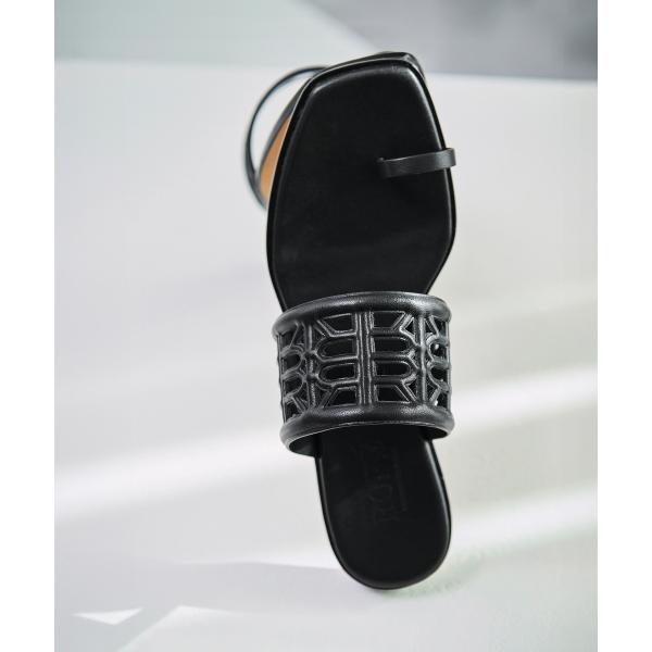 型番：GGA24040ブランド：ロペ商品名：Amelia Sandal （アメリア サンダル）【メディア掲載】カラー：ブラック（０１）/キャメル（２５）