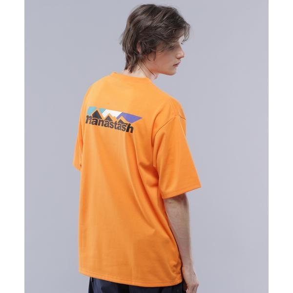 型番：7924134013ブランド：マナスタッシュ商品名：MANASTASH／マナスタッシュ／RE:POLY TEE SCHEME LOGOカラー：ブラック/ホワイト/オレンジ