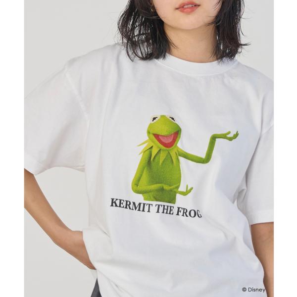 型番：5749097ブランド：ラビアンジェ商品名：別注/Disney『THE MUPPETS』 Kermit the Frog Teeカラー：01ホワイト/03ブラック