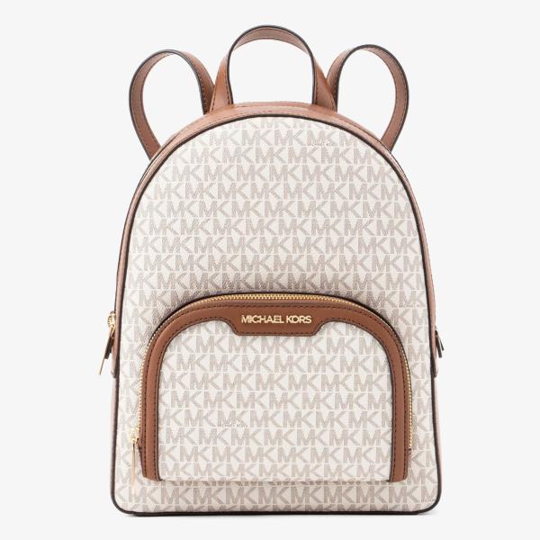 型番：35S2G8TB2B150ブランド：マイケル・コース商品名：JAYCEE ジップポケット バックパック ミディアム - MKシグネチャーカラー：バニラ