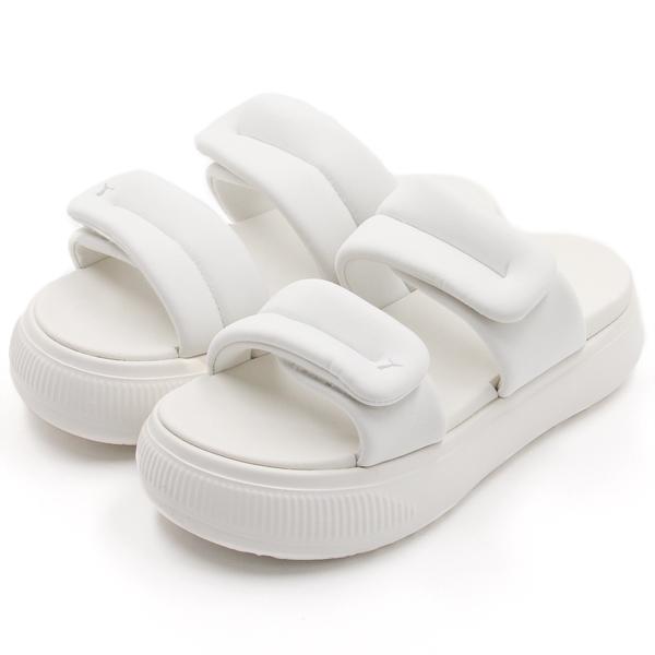 型番：399450ブランド：プーマ商品名：PUMA/プーマ/MAYU PUFFY SLIDES WNSカラー：01　W　WHITE-PUMA　SV/02PUMA　BLK-PUMA　A　SV