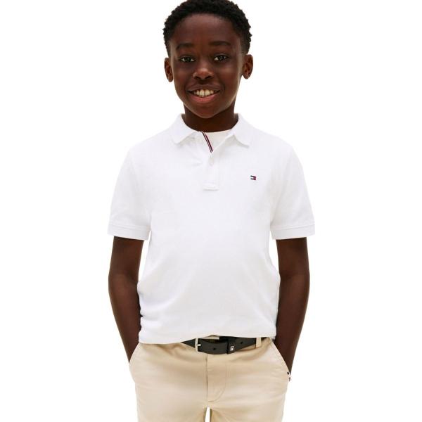 型番：KB09103ブランド：トミー ヒルフィガー商品名：BOYS フラッグロゴポロシャツカラー：ホワイトＹＢＲ