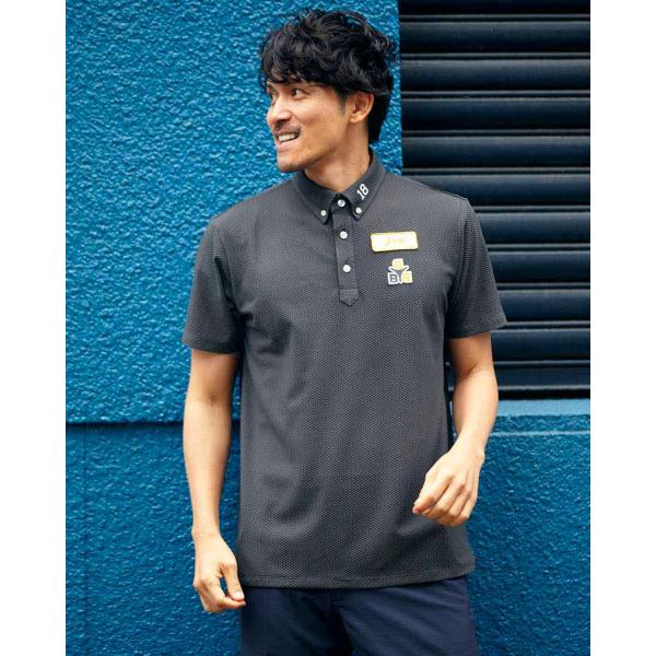 型番：312Q5559ブランド：ゴールデンベア商品名：TOUR ポロシャツ　【GBGOLF】カラー：グレー/グリーン