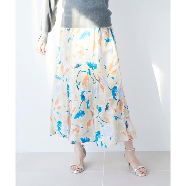 型番：3042042402ブランド：ルクールブラン商品名：IPEKERフラワーフレアスカートカラー：ブラック柄/ベージュ柄