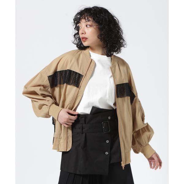 型番：7874152723ブランド：ロイヤルフラッシュ商品名：Risley／リズレー／別注メッシュフリルＭＡ-1カラー：ブラック/ホワイト/ブラウン