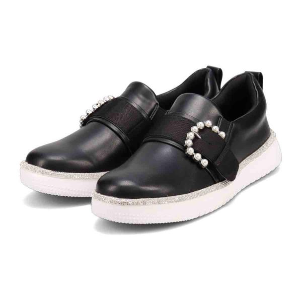 型番：TN5007ブランド：テーン商品名：テーン tehen パールビジューきれいめスニーカーカラー：ベージュ/ブラック/ホワイト