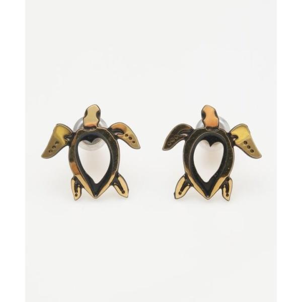 型番：4HLZ3635-2024ブランド：カヒコ商品名：【カヒコ】【LEIGHTON　LAM】マイクロホヌピアスカラー：ブラック×ゴールド/ゴールド/シルバー