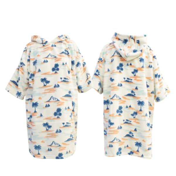 型番：TMP02ブランド：ツールス商品名：TLS MICRO FIBER PONCHO｜キッズ サーフポンチョカラー：PALM　LEAF/TIGER　LILY/ISLAND　BOTANICAL/BERRI　FLOWER/HIBANA/NOR...