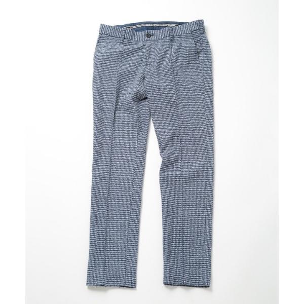 型番：M0141FP008ブランド：メンズビギ商品名：【ACTIVE TAILOR】3Dサッカープリントスラックスパンツカラー：ネイビー/ブルー/ブラック
