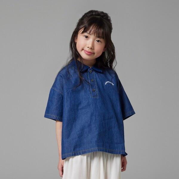 型番：98-40IG03-204ブランド：コムサイズム商品名：デニムポロシャツカラー：インディゴ/ブリーチ