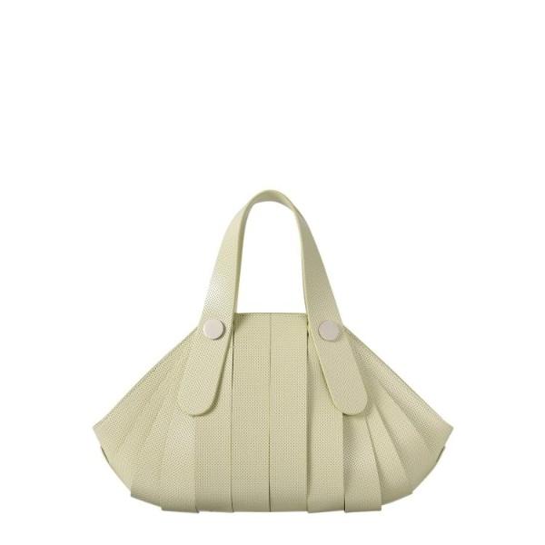 型番：70921154ブランド：ヒロコ ハヤシ商品名：OSSO VIVO PUNTI（オッソ ヴィーヴォ プンティ）ハンドバッグカラー：オフホワイト（４０３）/ブラック（４１９）/ライトイエロー（４３０）/チャコールグレー（４１３）/ベージ...