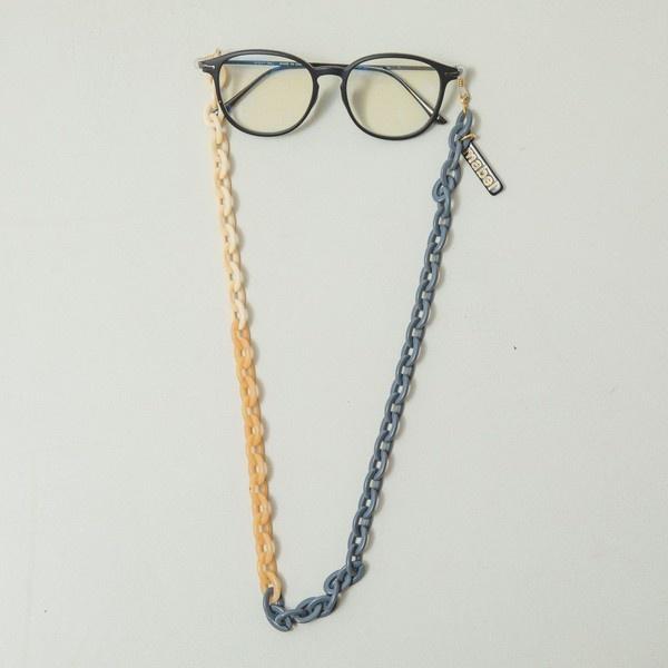 型番：37-41-69-072ブランド：ナラカミーチェ商品名：【NARACAMICIE】mabel トリカラ―グラスチェーンカラー：グレー/グリーン/パープル/ボルドー
