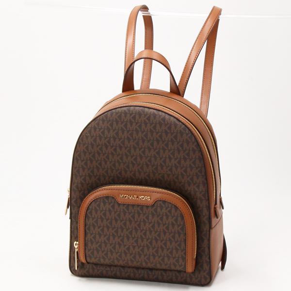 型番：35S2G8TB2B200ブランド：マイケル・コース商品名：JAYCEE ジップポケット バックパック ミディアム - MKシグネチャーカラー：ブラウン