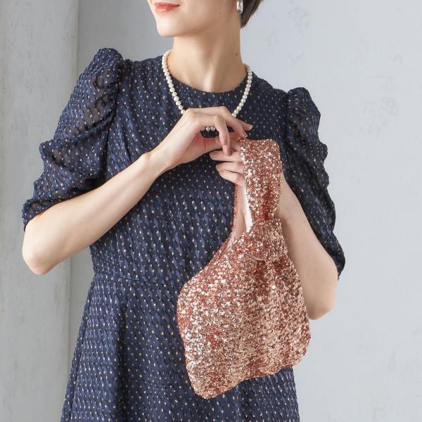 型番：310030514ブランド：シップス商品名：troisiemeCHACO:スパンコール バッグカラー：ブラック/ピンク/シルバー/ゴールド