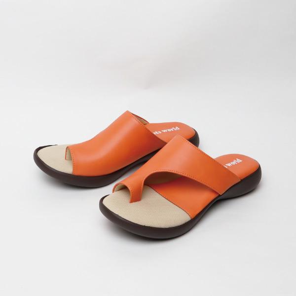 型番：72445ブランド：ナッツワールド商品名：Nuts world アシメトングサンダルカラー：daidai/fukamidori/usucha/kuro