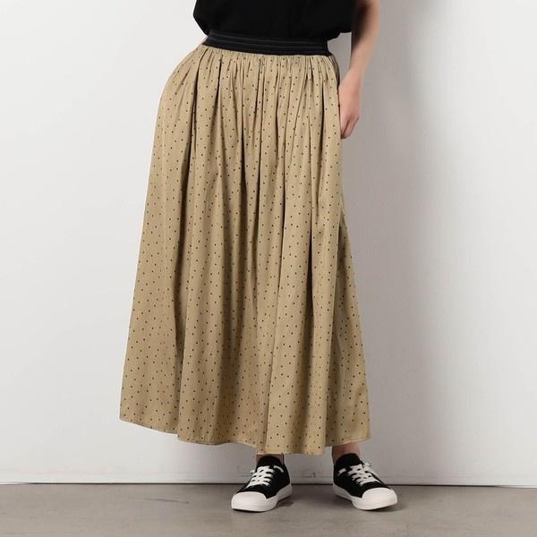 型番：4468-5110ブランド：ニコルホワイト商品名：【WALDO】ドットプリントラップパンツカラー：18ベージュ/24クリーム/49ブラック