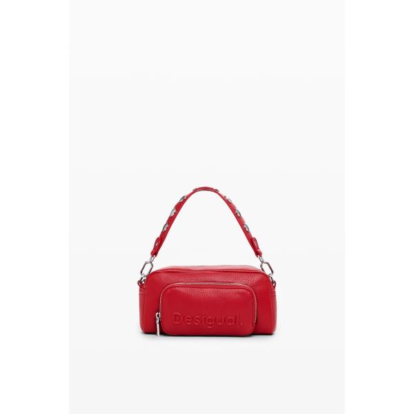 型番：24WAXP99ブランド：デシグアル商品名：HALF LOGO FW24 PRADES NO CO PUクロスボディーバッグカラー：ピンク/レッド