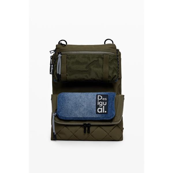 型番：24WAXY43ブランド：デシグアル商品名：REPRISE MODULARIS BRAIDED V クロスボディーバッグカラー：グリーン