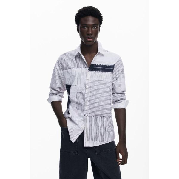 型番：24WMCW41ブランド：デシグアル商品名：MASSACHUSSETS シャツロングスリーブカラー：グレー/ブラック