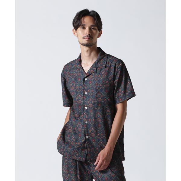 型番：7814223203ブランド：ビーバー商品名：BAEXFATE／べクスフェイト　アイスクールサテン開襟半袖シャツカラー：ブラック/ホワイト/アザー3