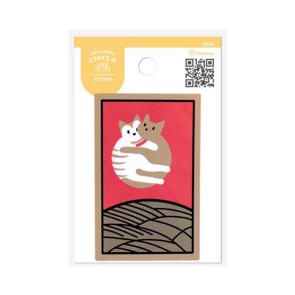 型番：CS37152ブランド：フロンティア商品名：クリエイターズサーカス　ステッカー　Ｈａｎａｆｕｄａ　ｃａｔカラー：Ｈａｎａｆｕｄａ　ｃａｔ