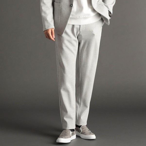 型番：4462-5001ブランド：ムッシュニコル商品名：BARDAZZI ダブルニットジャカード セットアップパンツカラー：19ライトグレー/29グレー/67ネイビー